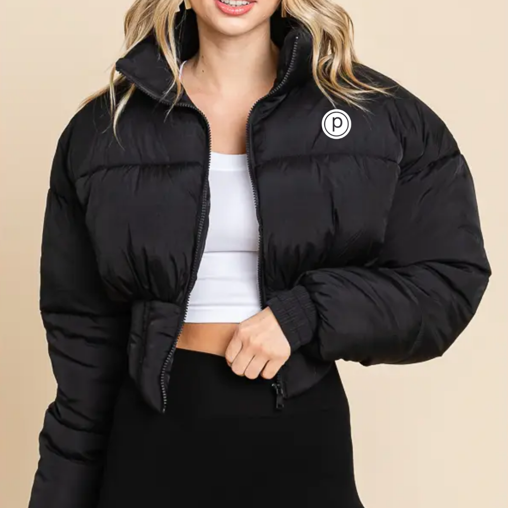 Pure Barre High Neckline Front Zipper Corset Puffer Jacket (6-Pack ...